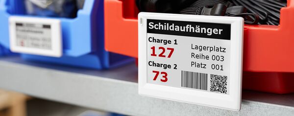 Electronic labels in logistics